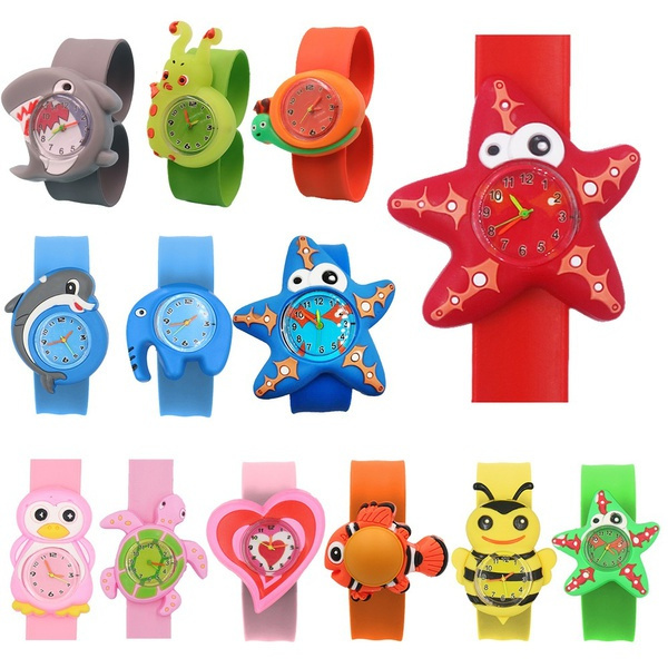 Fashion Lovely Unique Pattern Cartoon Unisex Quartz Sports Watch Kids ...