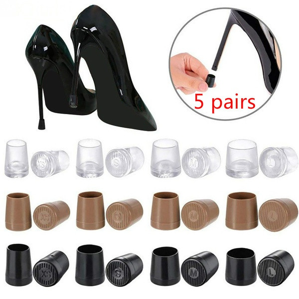 5 pairs Silencing Heel Set Shoes Heel Protection Set Wedding Party Non ...