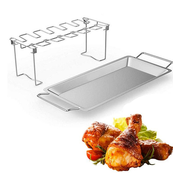 Chicken Wing and Leg Rack Stainless Steel Chicken Leg Grill Rack ...