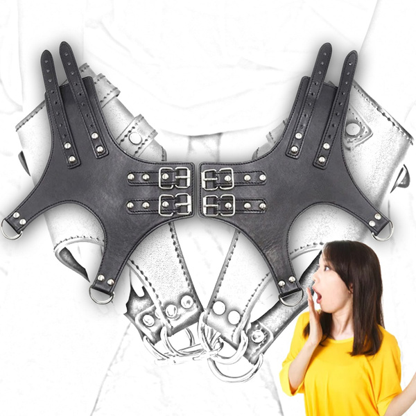 Adjustable Leather Suspension Cuffs Ankle Wrist Bondage Restraint 1 ...