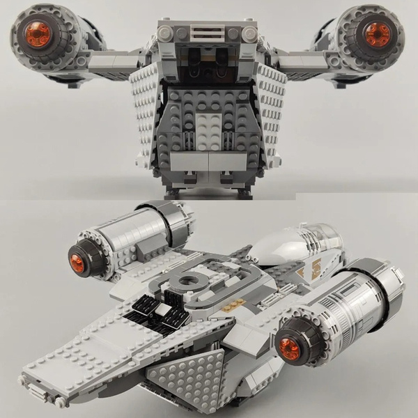 6+Ages Mini The UCS Razor Crest Building Blocks By Ship Model Star Toys ...