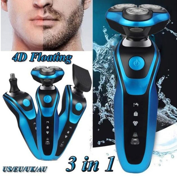 Shavers for Men Latest 3 In 1 Trimmer Set Floating Shaver Waterproof ...