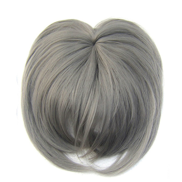 1PC Fringe Synthetic Hair Extensions Clip in Bangs Straight Hairpiece ...