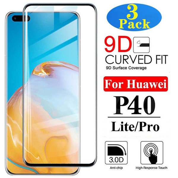 3 pack 9H 0.3mm HD Full Cover Tempered Glass Screen Protector For Huawei P40 P40Lite Honor 20 / ...