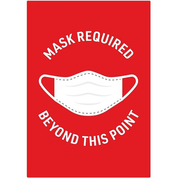 Avery AVE83177 Decals Mask Required Sign Wall Sticker - Pack of 5 | Wish