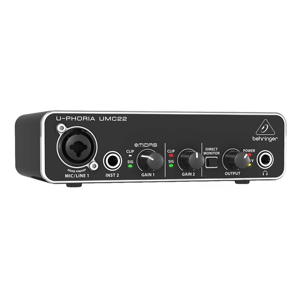 Belinger UMC22 U-PHORIA 2 Input 2 Output USB Audio Interface | Wish