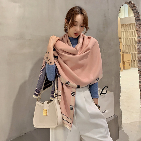 2021 new ladies imitation cashmere scarf winter Pashmina shawl ...