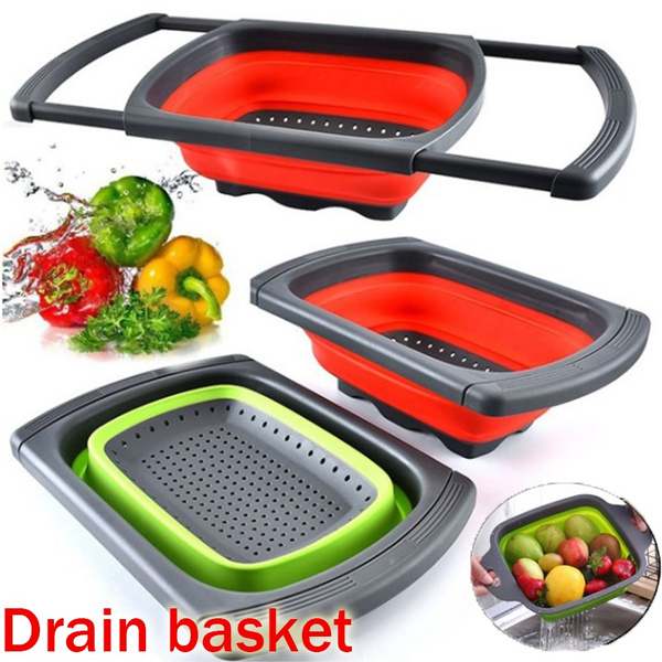 Foldable Kitchen Folding Water Filter with Handle Vegetable Strainer ...