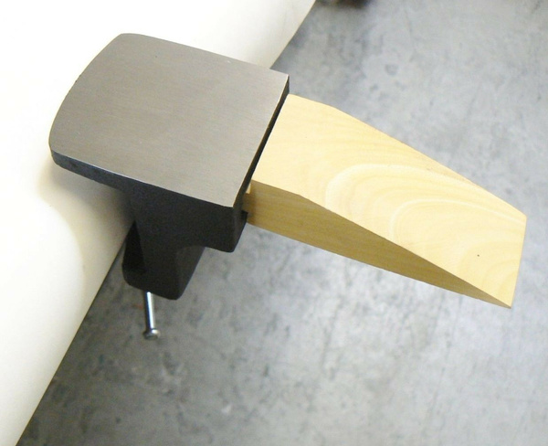 Bench Pin Anvil Wood Peg with Clamp Steel Block Jewelry Making Jeweler ...