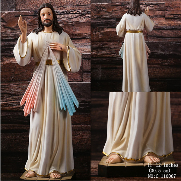 Jesus Christ Divine Mercy Renaissance Collection 12 Inch Resin Statue ...