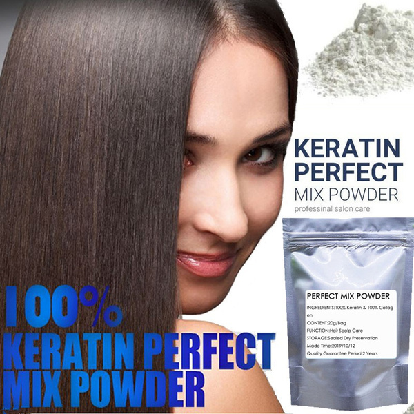 100% Collagen and 100% Keratin Prefect Mix Powder Vitamins Hair Roots ...