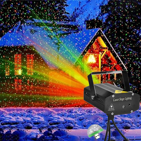 Remote control Outdoor Indoor Waterproof Green & Red Laser Projector ...