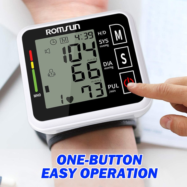 Arm Meter Pulse Wrist Blood Pressure Monitor Sphygmomanometer Automatic ...