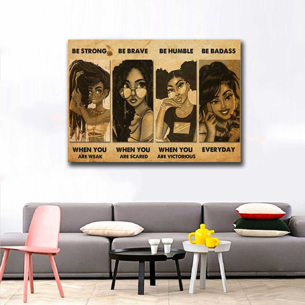 Women Empowerment Poster,Black Girl Poster,Black Woman Poster,Feminist ...