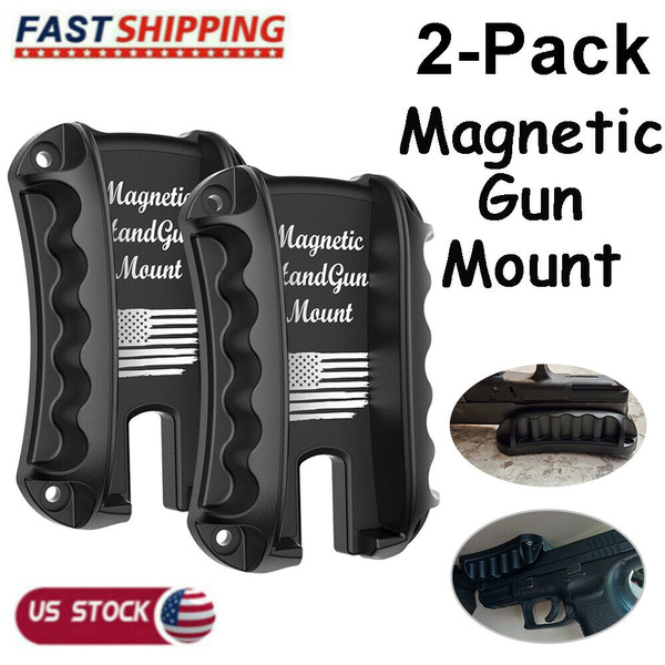 2-Pack fast&draw Gun Magnet & Magnetic Gun Mount - Holster - Concealed ...