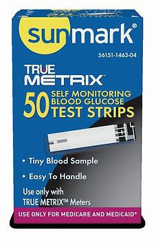 True Metrix Glucose Test Strip Hri 50 Each By Sunmark | Wish