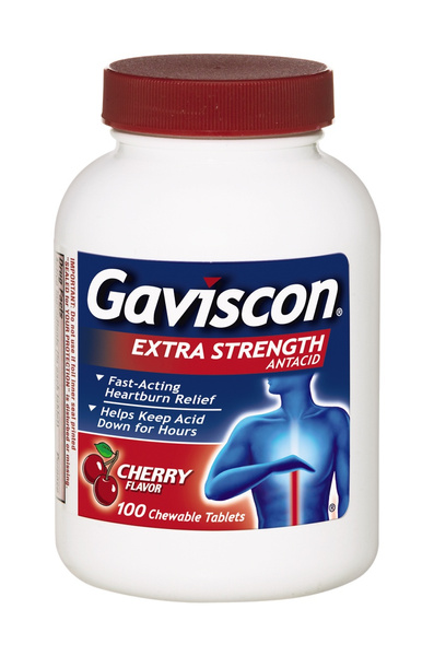 Gaviscon Extra Strength Antacid Chewable Tablets Cherry 100 tabs By ...