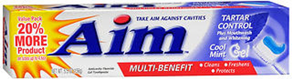 Aim Tartar Control Anticavity Fluoride Toothpaste Gel 5.5 Oz By Aim | Wish