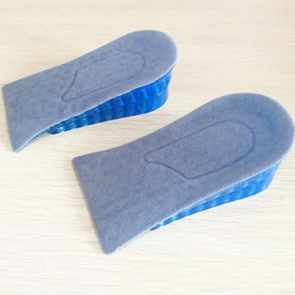 2 Layers Silicone Height Increase Insoles Taller Lift Inserts Heel ...