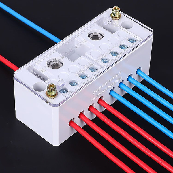 Junction Box Wire Distribution Block with Cover - 660V/60A | Wish