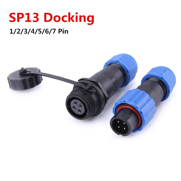 SP13 IP68 Waterproof Plug Socket 1/2/3/4/5/6/7/9P Docking Aviation ...