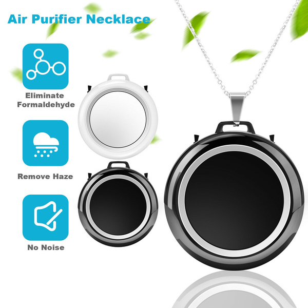 Portable Air Purifier Necklace Wearable Freshener Negative Ionizer Air ...