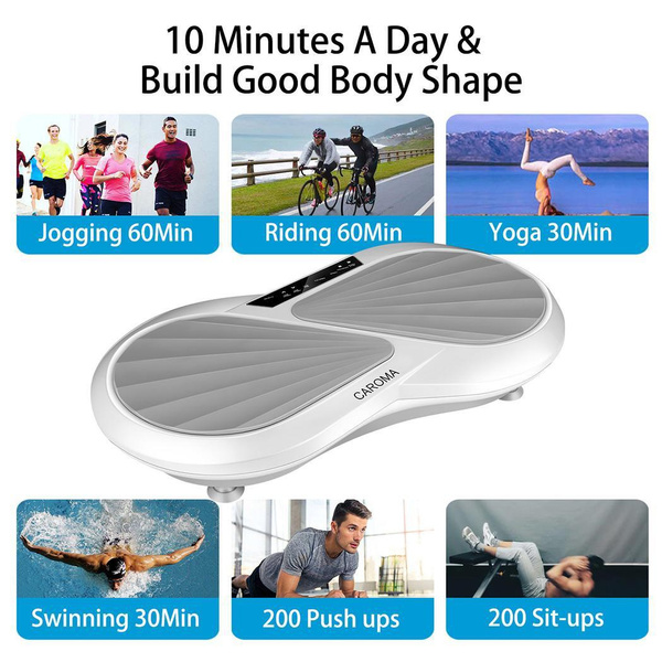 Vibration Plate Exercise Machine, Remote Control Vibration Platform ...