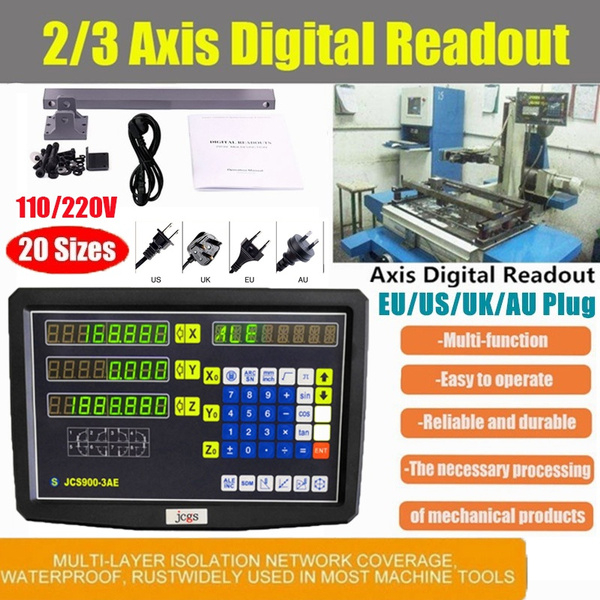 2/3 Axis Grating CNC Milling Digital Readout Display 50-1000mm ...