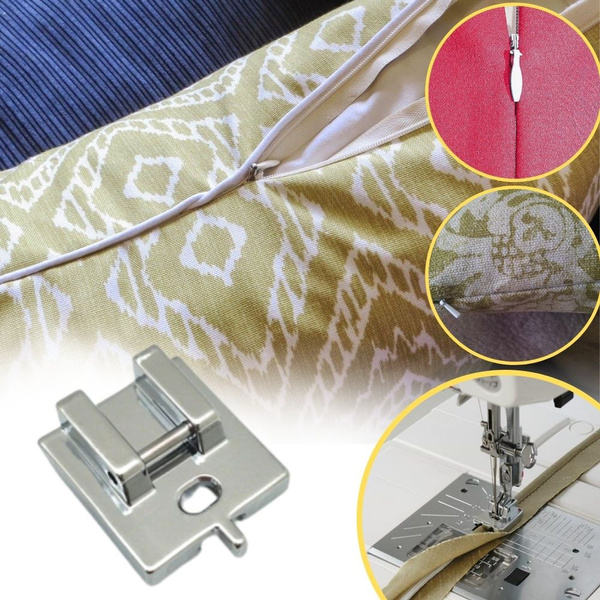 Sewing Machine Invisible Zipper Presser Foot, Adjustable Zippers Snap ...