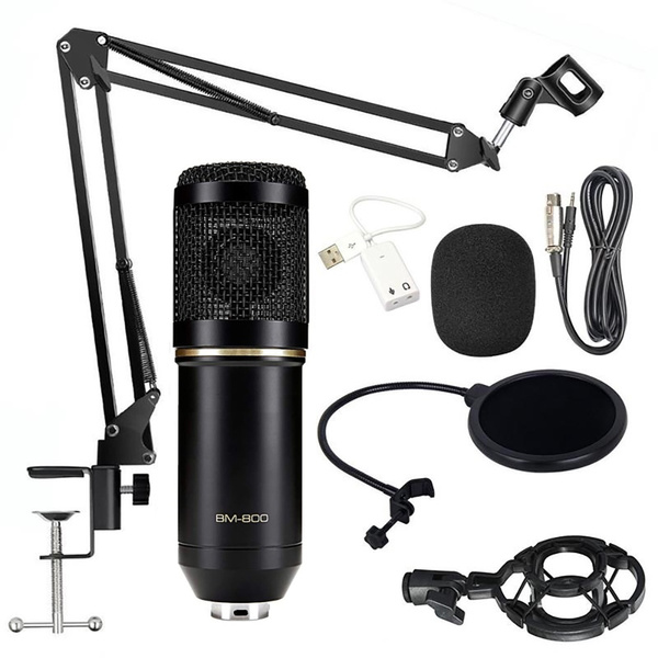 Condenser Microphone Kit,BM-800 Professional Mic Set with Adjustable ...