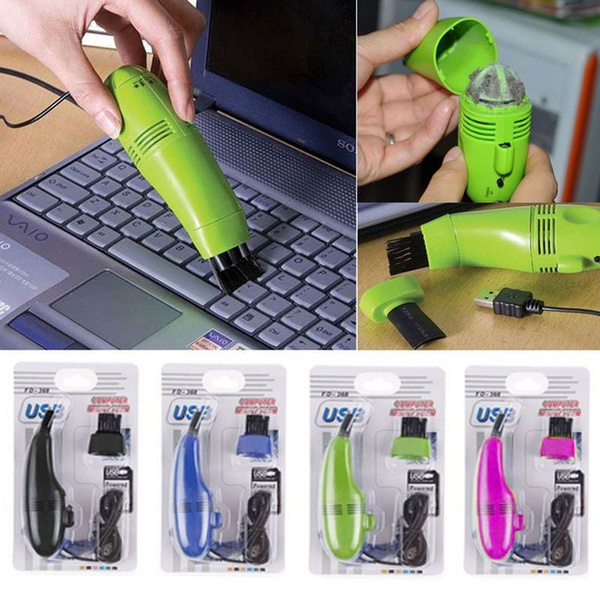 Mini USB Keyboard Cleaner Computer Vacuum PC Laptop Brush Dust Cleaning ...