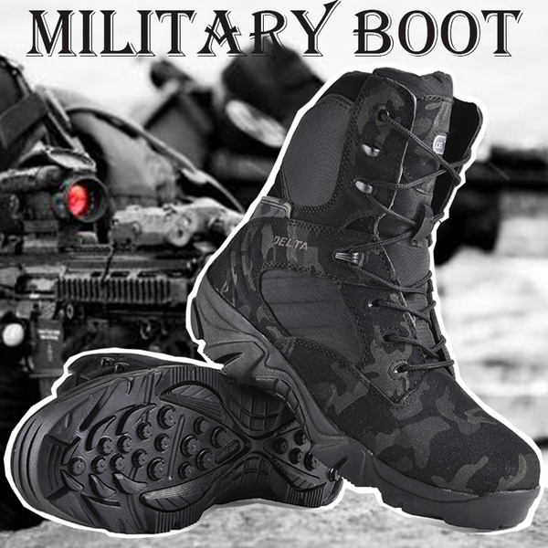 Plus Size 39-47 Military Boots for Men Combat Boots Water Proof Outdoor ...