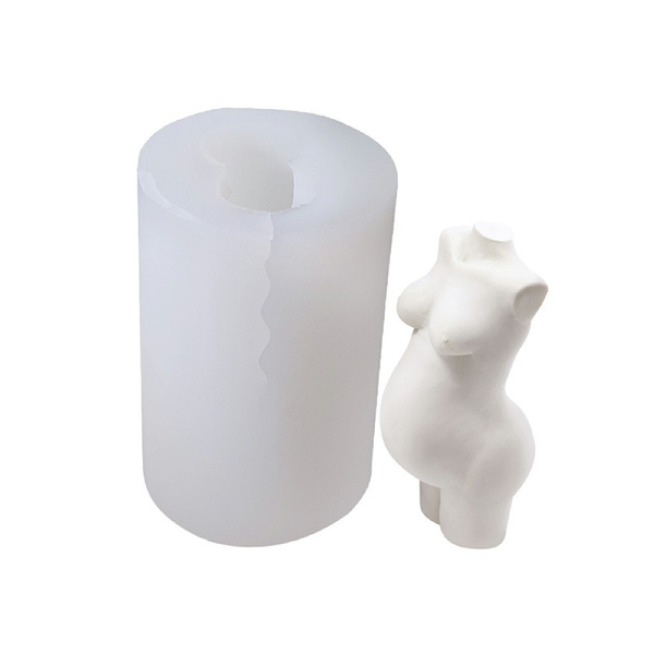 Art Body Candle Mold Cute Female Pregnant Woman Perfume Candle Silicone ...
