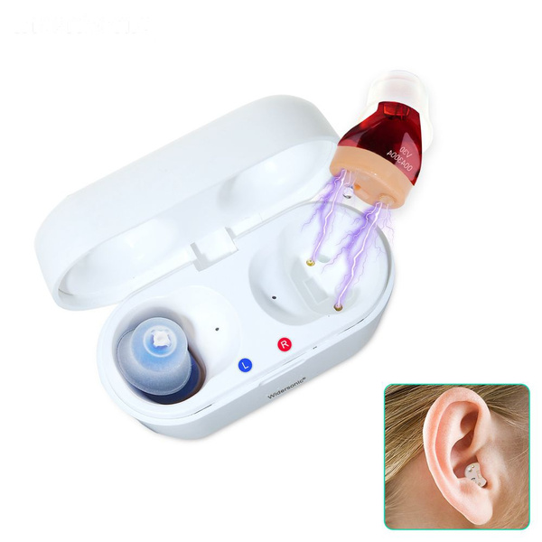 Rechargeable Hearing Aid Audifonos Intelligent ITC Invisible Earbuds ...