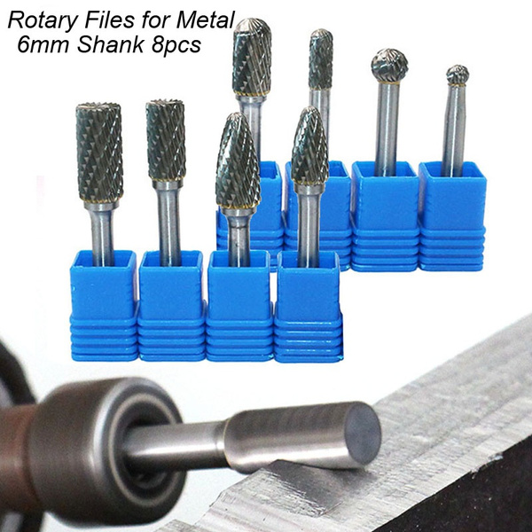 Milling Cutter Metal 6mm Shank Flute Diameter Rotary Files Tungsten ...