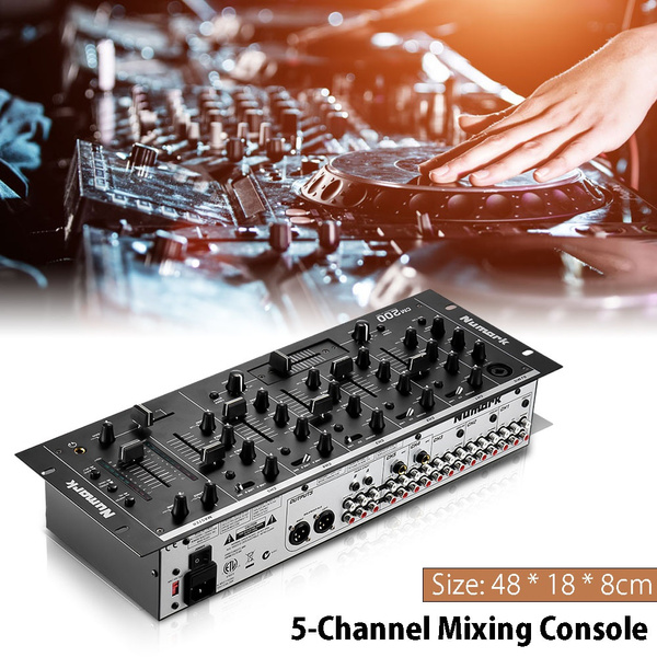 Numark CM200 Professional 5-Channel DJ Rack Mount Stereo Mixer Mixing ...