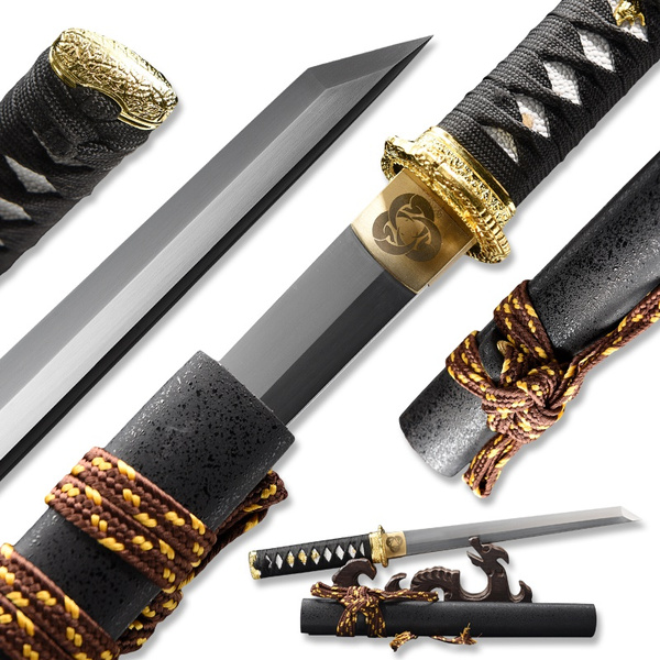 1060 steel blade, samurai sword, hand-forged, full Tang, super sharp ...