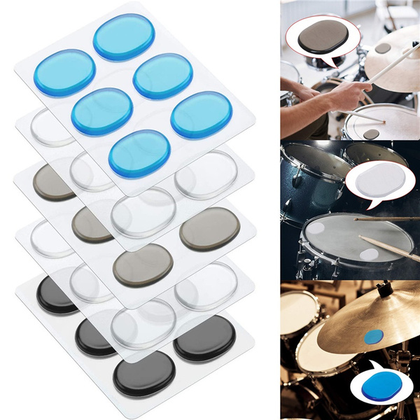 Drum Silent Dampeners Gel Pads Silicone Snare Drum Mute Silencers Non ...