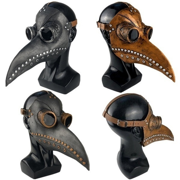 Plague Doctor Bird Mask Long Nose Beak Cosplay Retro Steampunk Props ...