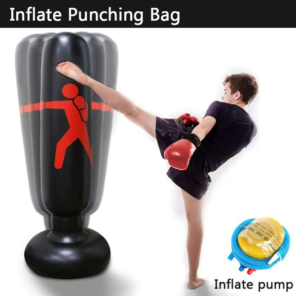 Inflatable Punching Bag Free Standing Boxing Bag for Immediate Bounce ...