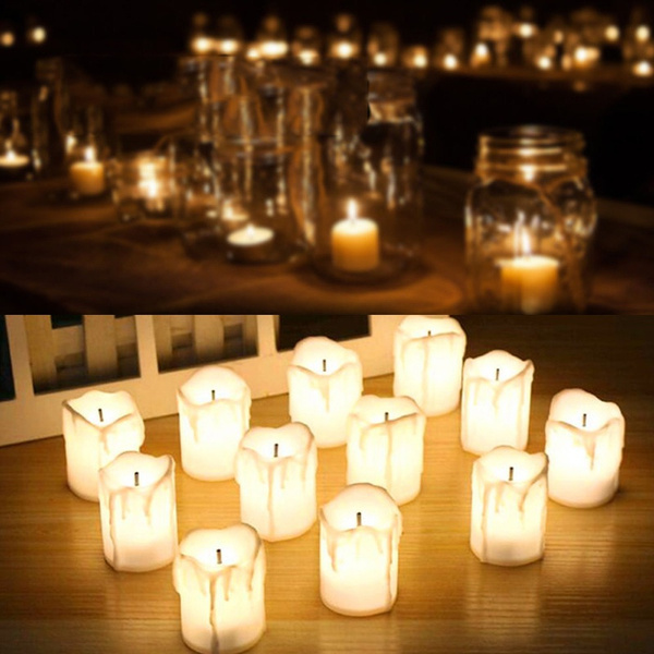 Candle Light Led Candles with Flickering Flame Led Tealight Candles ...