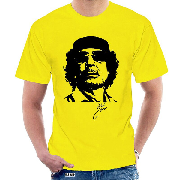 T Shirt Gaddafi Muammar Al Gathafi Signature I Love Libya Tee Full ...