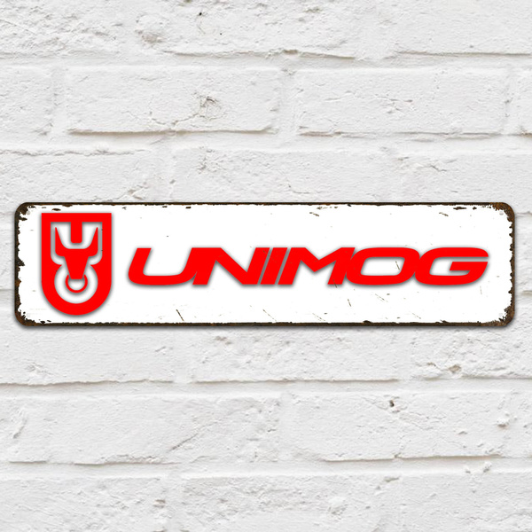 Vintage Unimog Off Road Retro Garage Tin Sign Man Cave Decor Bar Pub ...