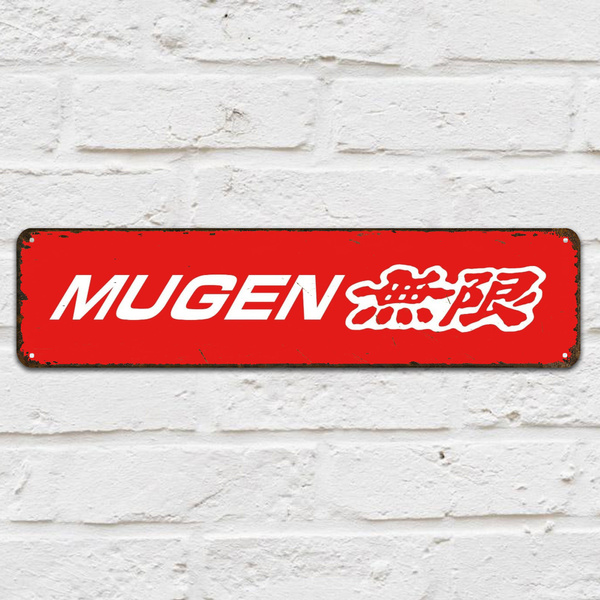 Vintage Mugen Motorsport JDM Retro Garage Tin Sign Man Cave Decor Bar ...