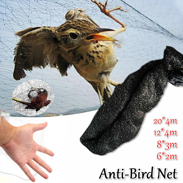 6 Sizes High Quality 16mm Hole Black Garden Bird-proof Net Nylon ...