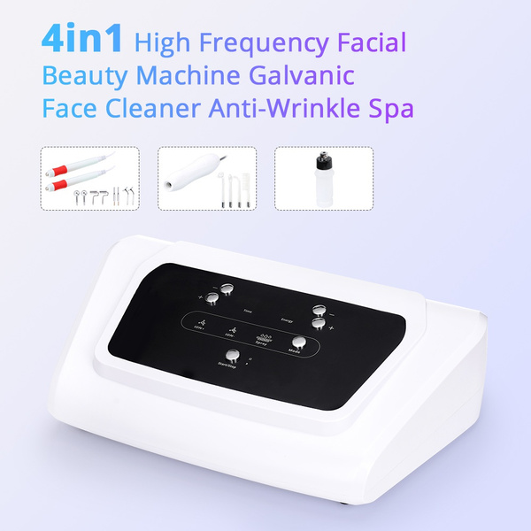 4in1 High Frequency Facial Beauty Machine Galvanic Face Cleaner Anti ...