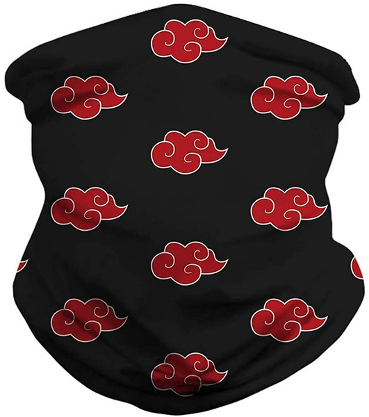 Naruto Akatsuki face Bandana Mask Neck Gaiter Mask for Men Women Cool ...