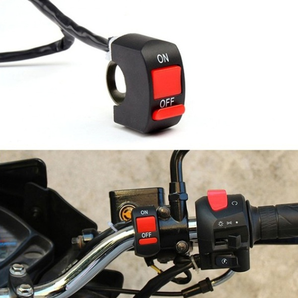 New Motorcycle Electric Vehicle Refit Double Flash Switch Bib Cock Hand ...