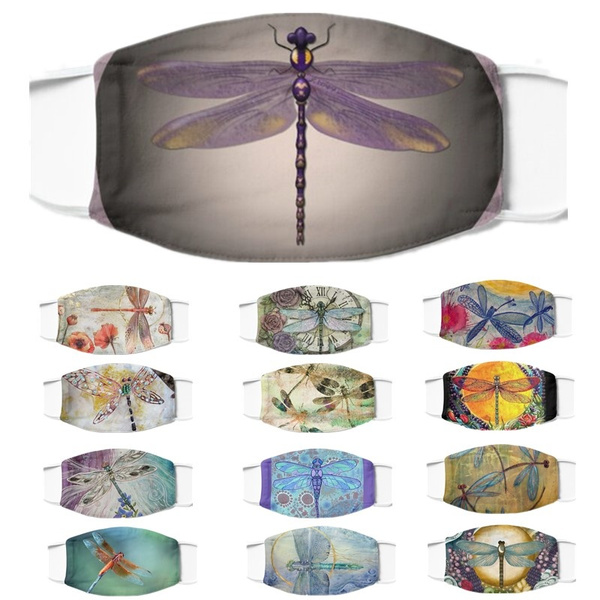 Adult 13 Types 1pcs Dragonfly Pattern Windproof and Dustproof ...