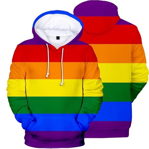 LGBT Rainbow Flag Lesbians Gays 3d Hoodies Pullover Hoodie 3D Printing ...